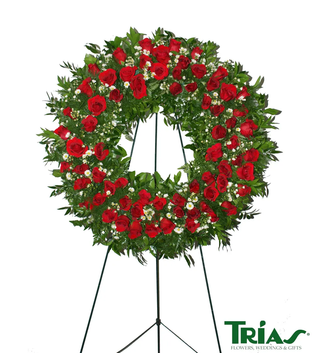 In Loving Memory Wreath | Miami (FL) Sympathy Floral | Trias Flowers